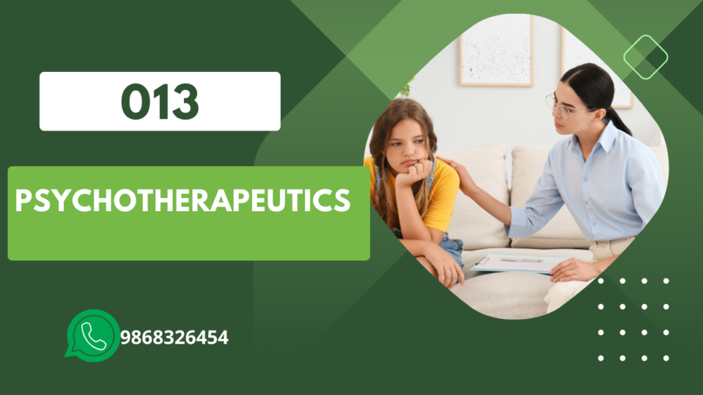 013 PSYCHOTHERAPEUTICS SEP2023 - Amitabh Psychology